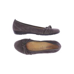 Gabor Damen Ballerinas, grau, Gr. 4.5