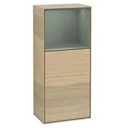 Villeroy & Boch Villeroy und Boch Finion Seitenschrank F500GMPC 41,8x93,6x27cm, links, Regal oben Olive Matt, Oak Veneer