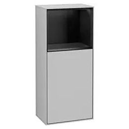 Villeroy & Boch Villeroy und Boch Finion Seitenschrank G520PDGJ 41,8cm, links, Ladestation, Emotion, Regal Black matt lacquer, Light grey matt