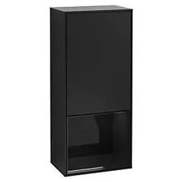 Villeroy & Boch Villeroy und Boch Finion Seitenschrank G550PHPD 41,8cm, rechts, Emotion, Regal unten Glossy Black, Black matt lacquer