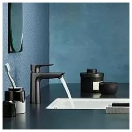 Hansgrohe Talis E Waschtisch-Einhebelmischer 71710340 mit Ablaufgarnitur, brushed black chrome