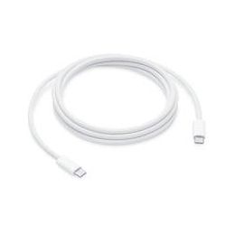 Apple USB 2.0 Ladekabel, USB-C Stecker > USB-C Stecker wei&szlig;, 2 Meter, gesleevt, Laden mit bis zu 240 Watt