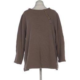 Ulla Popken Damen Sweatshirt, braun, Gr. 54