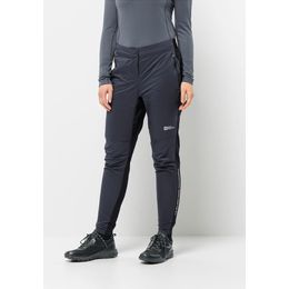 Jack Wolfskin Damen Fahrradhose "MOROBBIA ALPHA PANTS W", grau, Gr. L, 1. OBERSTOFF 100% POLYAMID 2. OBERSTOFF 88% POLYAMID, 12% ELASTHAN 1.FUTTER