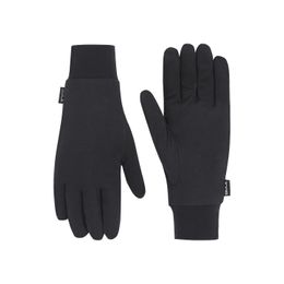 BULA Damen Skihandschuhe, schwarz, Gr. M, 100% Wolle, Handschuhe, im kuscheligen Design