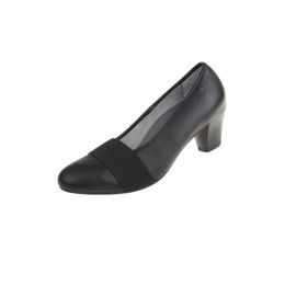 Natural Feet Damen Pumps "Janine", Gr. 40, schwarz, Leder, Schuhe, aus echtem Hirschleder
