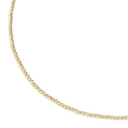 Smart Jewel Damen Collier "mit facettierten Kugeln, Silber 925", 45cm, Silber 925 (Sterlingsilber), gold, Silber 925 (Sterlingsilber), Halsketten