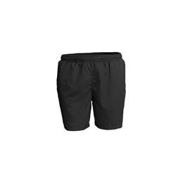 Shorts, schwarz, Gr. XXL, Ahorn Sportswear, unifarben, 100% Polyester, Hosen, mit Kordelzug