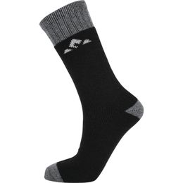 WHISTLER Herren Socken "Waverlou", Gr. 35, schwarz, 58% Polyester, 36% Kunstfaser, 5% Wolle, 1% Elasthan, mehrfarbig, Socken, mit atmungsaktiver