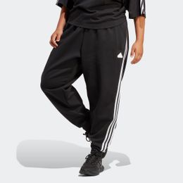 Sporthose adidas Sportswear "FUTURE ICONS 3STREIFEN REGULAR HOSE" Gr. 1X (46/48), N-Gr, schwarz (black) Damen Hosen