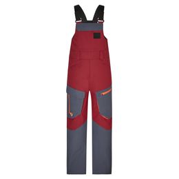 Skihose Ziener "AKANDO-BIB" Gr. 128, EURO-Größen, rot Kinder Hosen