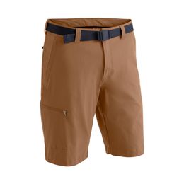 Funktionsshorts Maier Sports "Huang" Gr. 66, Normalgrößen, braun (rostbraun) Herren Hosen Shorts, kurze Outdoor-Hose, Bermudas mit 4 Taschen, Regular Fit