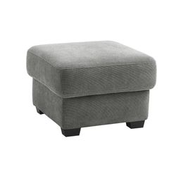 bobb Hocker mit Boxspringpolsterung Lisa de Luxe ¦ grau ¦ Maße (cm):