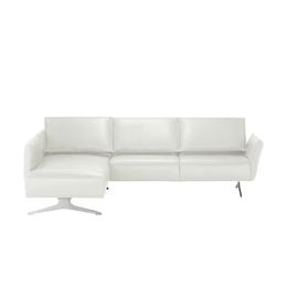 Koinor Ecksofa Leder Vineto ¦ weiß ¦ Maße (cm): B: 272 H: 83 T: 207