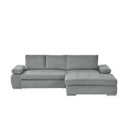 Smart Ecksofa Ibby ¦ grau ¦ Maße (cm): B: 294 H: 73 T: 173