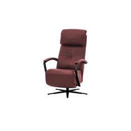 Hukla Relaxsessel Leder Pierre ¦ rot ¦ Maße (cm): B: 75 H: 117 T: 87