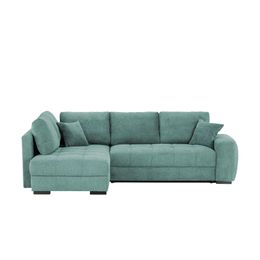 Höffner Ecksofa Mykonos de Luxe ¦ türkis/petrol ¦ Maße (cm): B: 269 H: 90 T: