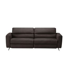 Hukla Ledersofa Carisma ¦ braun ¦ Maße (cm): B: 218 H: 82 T: 96