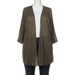 Ulla Popken Damen Strickjacke, grün, Gr. 46