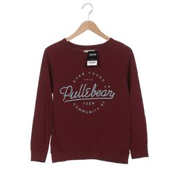 Pull&Bear Pull & Bear Damen Sweatshirt, bordeaux, Gr. 34