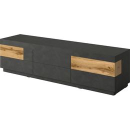 Lowboard Inosign "SILKE" Sideboards grau (anthrazit matera, votaneichefarben) Breite 206 cm, Hochglanzfronten