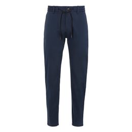 Chinohose BOSS Orange "Chino-Tapered-DS-1" Gr. 32, Länge 34, blau (dark blue404) Herren Hosen mit Kordelzug