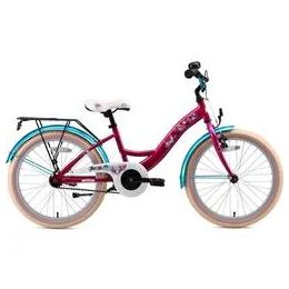 Jugendfahrrad Bikestar "Classic" Fahrräder Gr. 29cm, 20 Zoll (50,80cm), lila (beere/türkis) Kinder für Damen