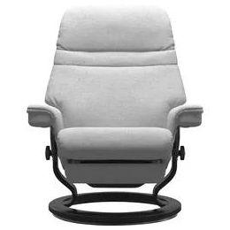 Relaxsessel stressless "Sunrise" Sessel Gr. ROHLEDER Stoff Q2 FARON, PowerTM Leg & Back-mit Akku-Classic Base Schwarz, Relaxfunktion-Drehfunktion-Integrierte Fußstütze-PlusTMSystem, B/H/T: 79cm x 103cm x 78cm, grau (light grey q2 faron) elektrisch verstellbar, optional 2-motorisch, Größe M & L