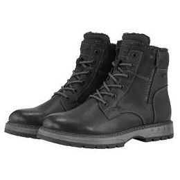 Tom Tailor Herren Gefütterte Stiefel, schwarz, Uni, Gr. 40