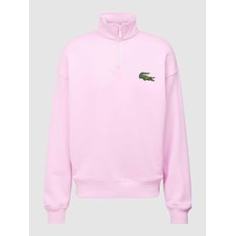 Lacoste Loose Fit Sweatshirt mit Stehkragen und Reißverschluss