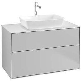 Villeroy & Boch Villeroy und Boch Finion Waschtischunterschrank G76100GJ 100x60,3cm, Emotion, Abdeckplatte white matt, Light grey matt