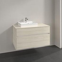 Villeroy & Boch Villeroy und Boch Collaro Waschtischunterschrank C01400AA 100x54,8x50cm, Waschtisch links, white oak