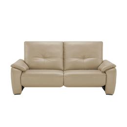 Wohnwert Sofa aus Echtleder Halina ¦ beige ¦ Maße (cm): B: 205 H: 98