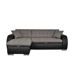 Höffner Ecksofa Aries ¦ grau ¦ Maße (cm): B: 242 H: 88 T: 161