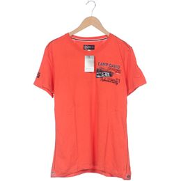 CAMP DAVID Herren T-Shirt, orange, Gr. 52