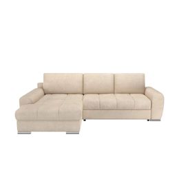 bobb Ecksofa mit Funktion Soumia ¦ creme ¦ Maße (cm): B: 283 H: 91