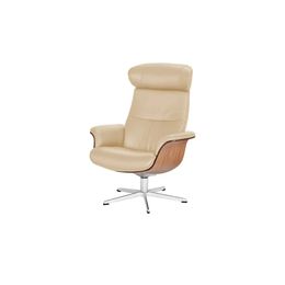 Höffner Relaxsessel drehbar Timeout ¦ beige ¦ Maße (cm): B: 80 H: 109,5 T: 8