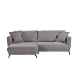 bobb Ecksofa Yolanda ¦ grau ¦ Maße (cm): B: 257 H: 94 T: 174