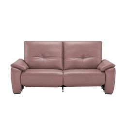 Wohnwert Sofa aus Echtleder Halina ¦ rosa/pink ¦ Maße (cm): B: 205 H