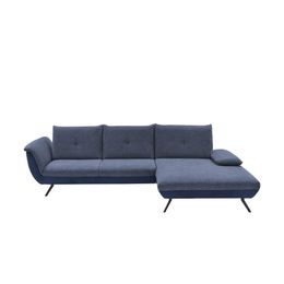 Höffner Ecksofa Celine ¦ blau ¦ Maße (cm): B: 316 H: 90 T: 244