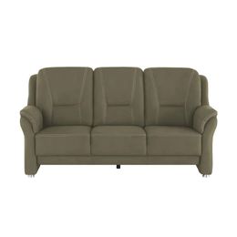 Höffner Sofa 3-sitzig aus Mikrofaser Wilma ¦ grün ¦ Maße (cm): B: 198 H: 97 T