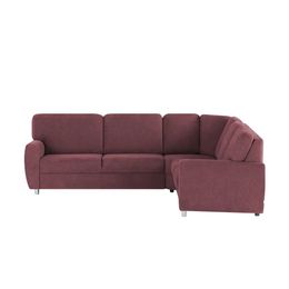 Smart Ecksofa Valencia ¦ rot ¦ Maße (cm): B: 271 H: 90 T: 241