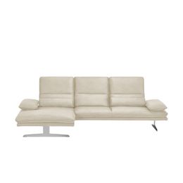 W.Schillig Ecksofa aus Mikrofaser Broadway ¦ beige ¦ Maße (cm): B: 29