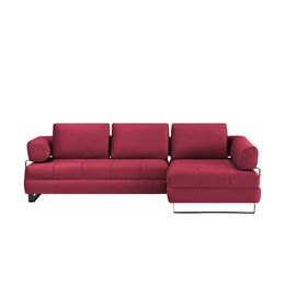 switch Ecksofa in Lederoptik Havana ¦ rot ¦ Maße (cm): B: 272 H: 89 T