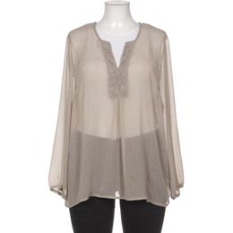 Ulla Popken Damen Bluse, beige, Gr. 46