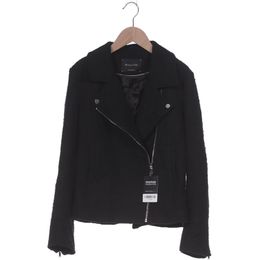 Massimo Dutti Damen Jacke, schwarz, Gr. 44