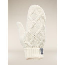 Icebreaker Merino Zopfstrick-Fausthandschuhe - Frau - Undyed - Größe S