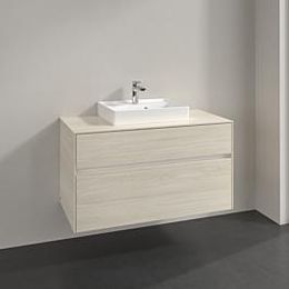 Villeroy & Boch Villeroy und Boch Collaro Waschtischunterschrank C01600AA 100x54,8x50cm, Waschtisch mittig, white oak