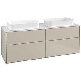 Villeroy & Boch Villeroy und Boch Finion Waschtischunterschrank G31100HH 160x60,3cm, Emotion, Abdeckplatte white matt, Sand Matt Lacquer