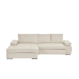 Smart Ecksofa Ibby ¦ creme ¦ Maße (cm): B: 294 H: 73 T: 173